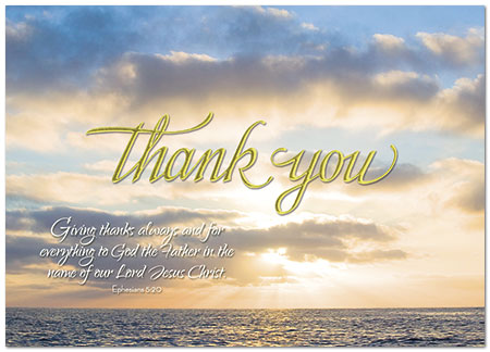 Giving Thanks Card | Religious Thank You Cards | Posty Cards