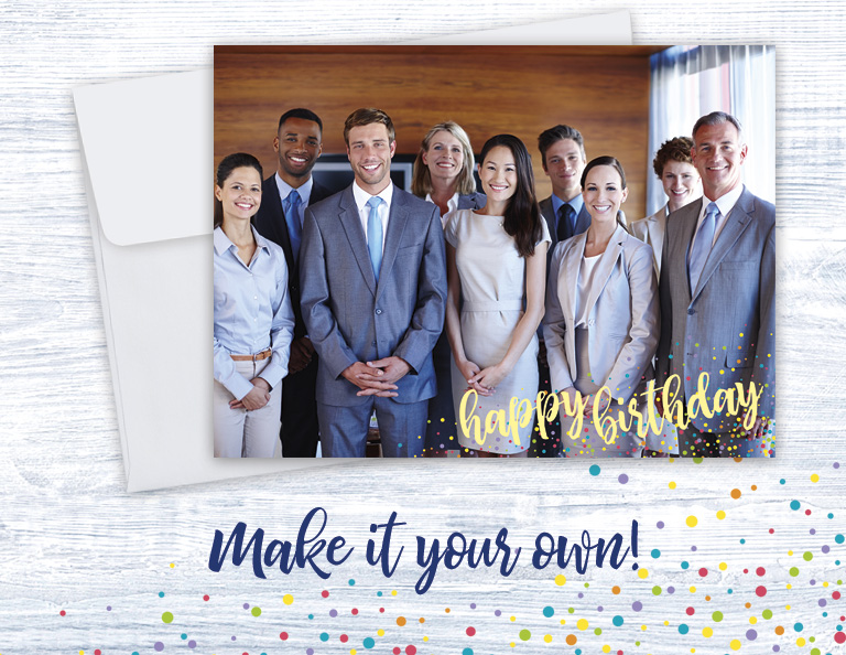 Photo Birthday Cards - Business Birthday Cards | Posty Cards
