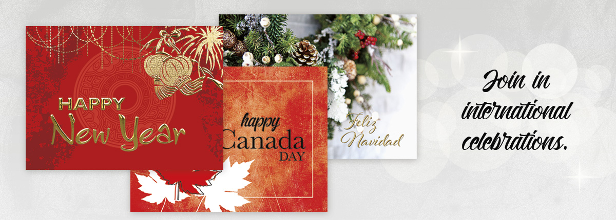 International Holiday Cards - Business Holiday Cards | Posty Cards