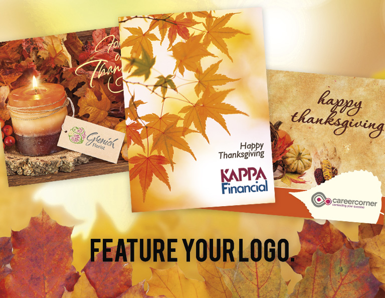 Company Thanksgiving Cards - Business Holiday Cards | Posty Cards