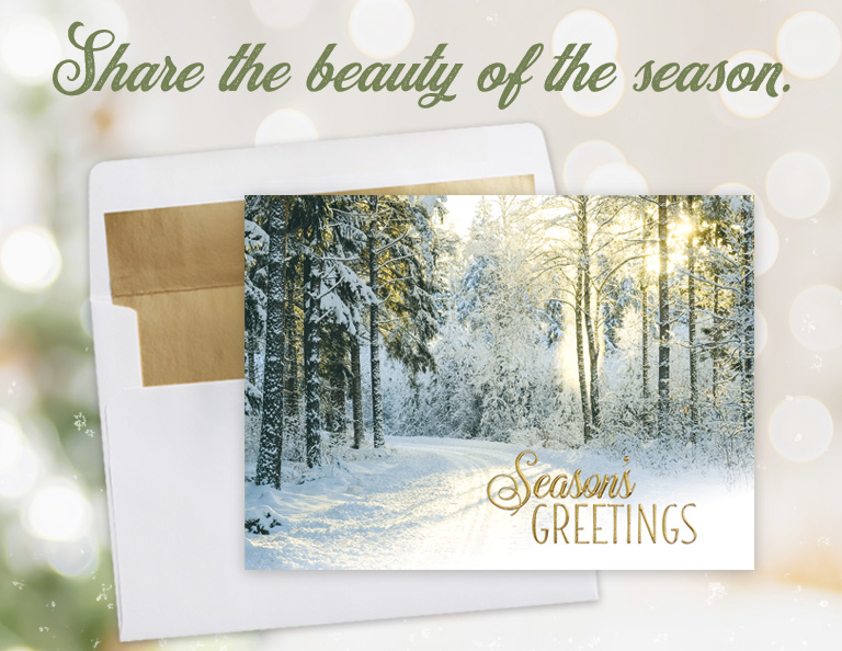 Scenic Holiday Cards - Business Greeting Cards | Posty Cards