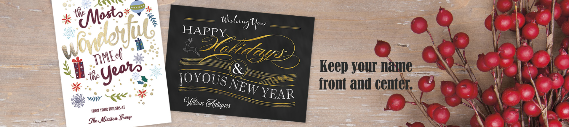 Company Name Holiday Cards - Business Greeting Cards | Posty Cards