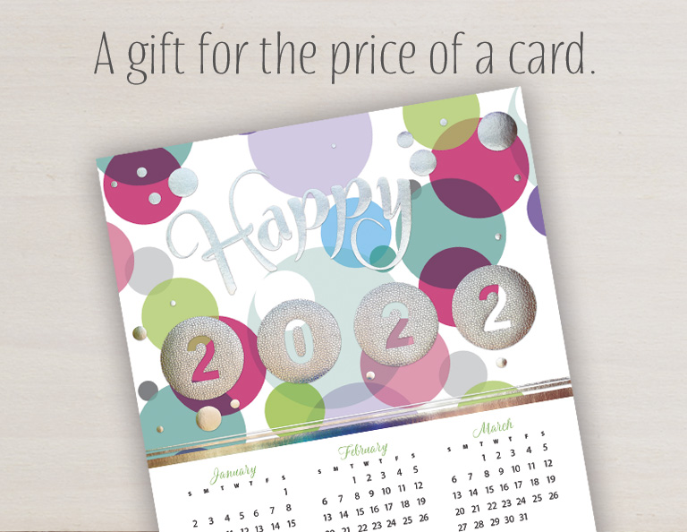 Z Fold Calendar Cards - Custom Corporate Calendars | Posty Cards