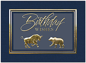 Financial Birthday Card | Wall Street Birthday Cards | Posty Cards