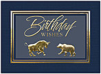 Financial Industry Themed Birthday, Holiday Greeting Cards - Bulk Priced