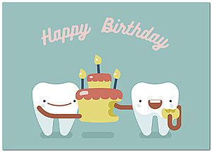 Party Teeth Birthday Card | Dental Birthday Cards | Posty Cards