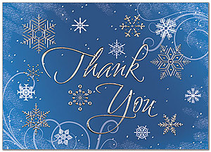 Winter Thank You Card | Business Holiday Thank You Cards | Posty Cards