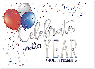 Celebrate Another Year Card | Patriotic Birthday Cards | Posty Cards