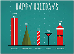 Wall Street Christmas Cards - Financial Holiday Cards | Posty Cards